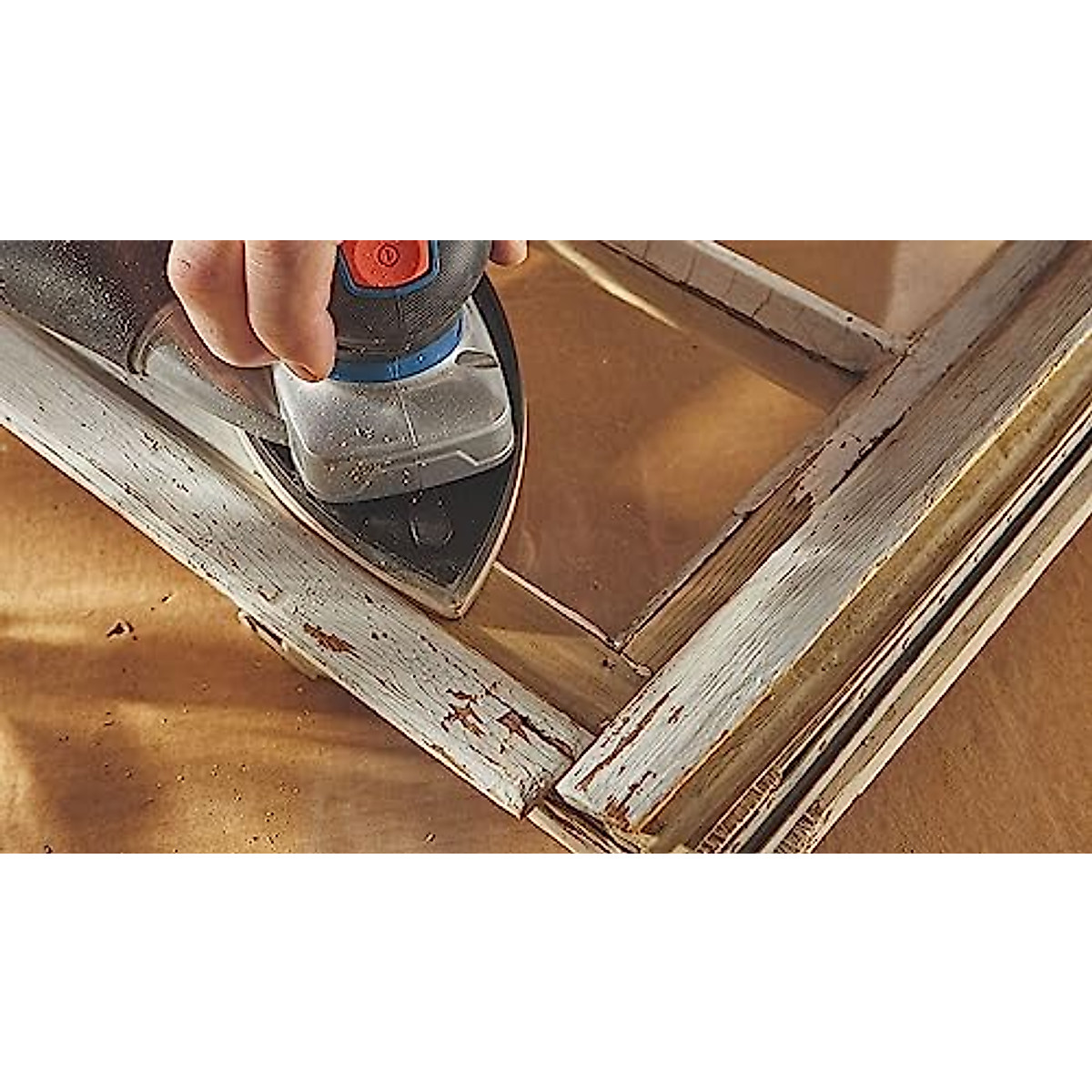 BOSCH GSS18V-40N 18V Brushless Sheet Orbital Finishing Sander with Dust Bag, 1/4 Sheet and 1/3 Sheet (Bare Tool)