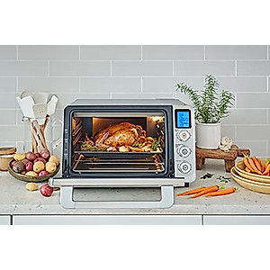De'Longhi EO241264M 10-in-1 Digital AirFryer ,True Convection Toaster Oven with internal light, Grills, Broils, Bakes, Roasts, Reheats, preset for Cookie & Pizza, 1800-Watts, Stainless Steel, XL 24L