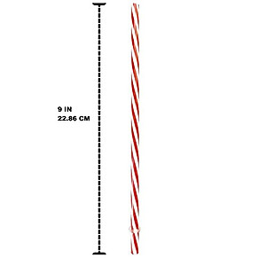 Sunshine Mason Co. Plastic Reusable Drinking Straws 12 Pieces, Red Stripe