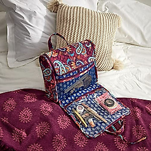 Vera Bradley Women's Cotton Grand Hanging Travel Organizer, Island Garden - Recycled Cotton, One Size