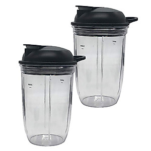 Blender Combo Easy Twist Extractor Blade with 2pcs Juicer personal jar 18oz cup with to go lid,Compatible with NutriBullet Combo Blender 1200W (5, 2 * 18oz cup+2*lid+1*blade)