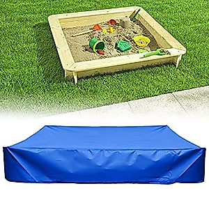 YARNOW Toy Pool Bunker Swim Tarp* cm Shaped Centers* Kids Canopy Toys for with Ground Duty Protection Uv Cover, Rain Pools Sand Winter Garden Away Draw Square Oxford Children Beach