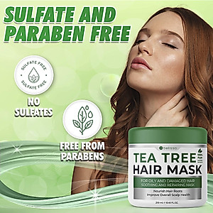 BELLISSO Tea Tree Oil Hair Mask, Shampoo and Conditioner Set