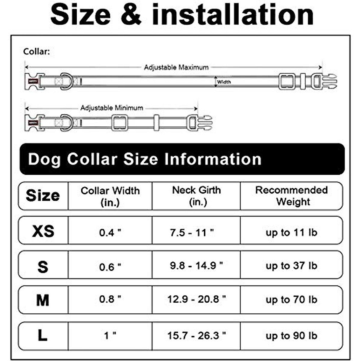 Roses&Poetry Reflective Dog Collar with Gradient Mistyrose,Adjustable Durable Pet Collars for Small Medium Large Dogs （Mistyrose-XS