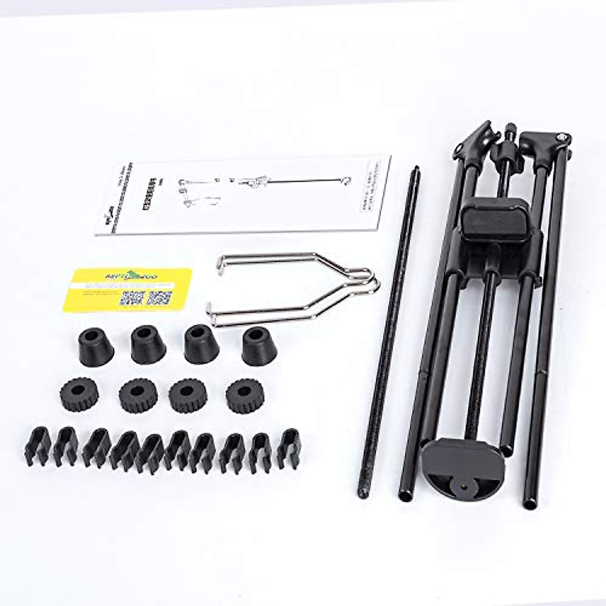 REPTI ZOO Reptile Dual Lamp Stand Lamp Hanger Holder Adjustable Metal Lamp Support for Reptile Glass Terrarium Heating Light