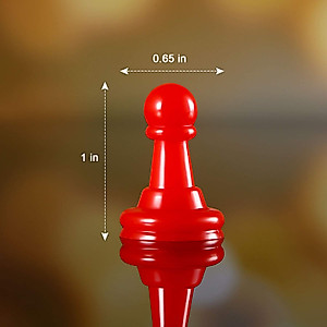 128 Pieces 1 Inch Multicolor Plastic Pawns Chess Pieces Game for Board Games, Tabletop Markers, Arts and Crafts