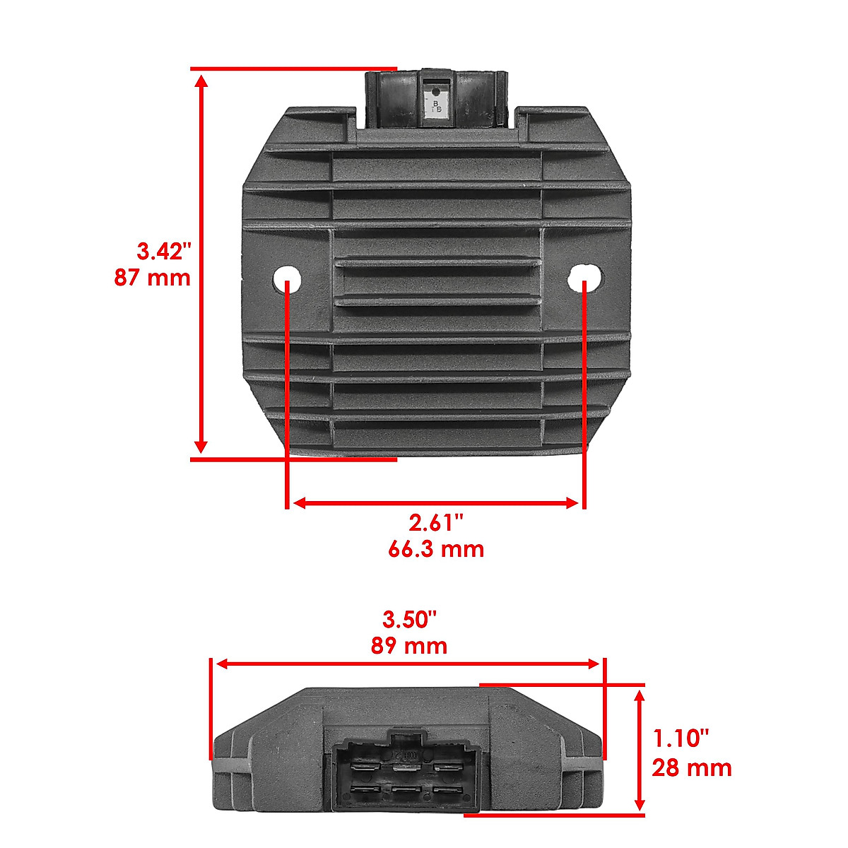 Caltric Regulator Rectifier Compatible with Kawasaki Lakota 300 Kef300 Kef-300 1995-2000