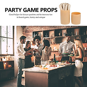 NUOBESTY 1 Set Board Game Bucket Prop Board Game Props Party Board Game Prop Truth-Word Board Game Prop