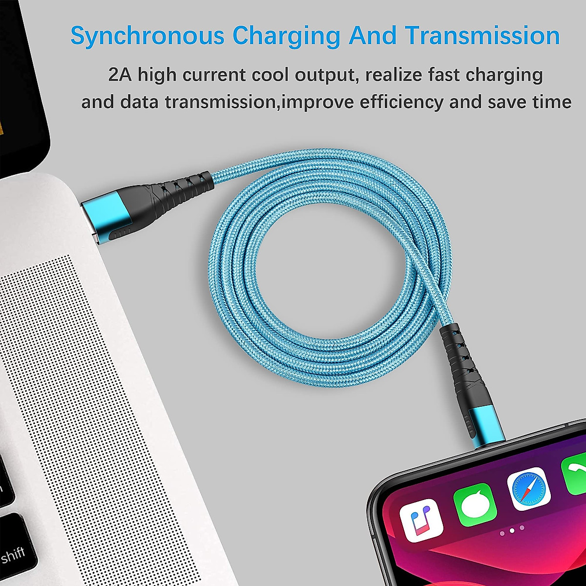 iPhone Charger, [Apple MFi Certified] 3Pack 6FT iPhone Lightning Cable for Fast Apple Charger Cable, iPhone Charging Cord for iPhone 13/12/11 Pro/11/XS MAX/XR/8/7/6s/6/5S/SE iPad Original(DarkRed)