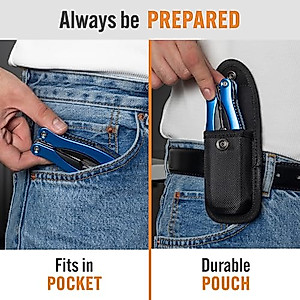 Multi Tool Pocket Knife Set 15 in 1 - The Ultimate Christmas Gift! Perfect Multitool for Men, Dad, Boyfriend, Scout - Cool, Practical, Versatile Multi-tool for Thanksgiving, Birthdays and Graduations