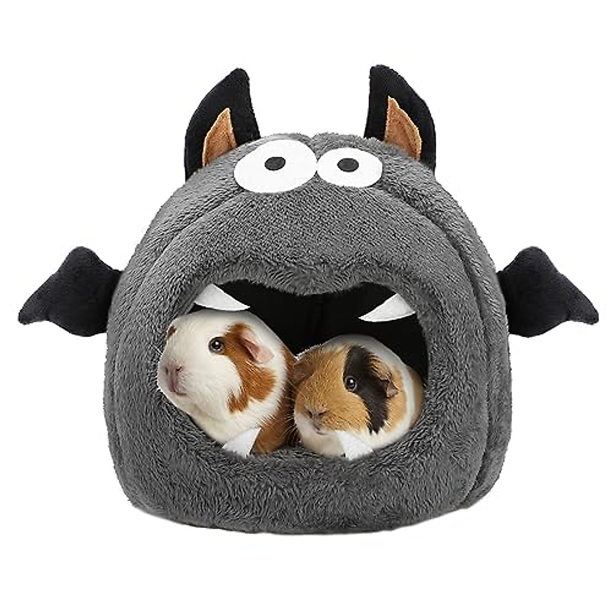 YUEPET Guinea Pig Bed Small Animal Hideout, Warm Cozy Halloween Monster Guinea Pig Hides for Guinea Pig Dwarf Rabbit Ferret Hamster Chinchilla Hedgehog