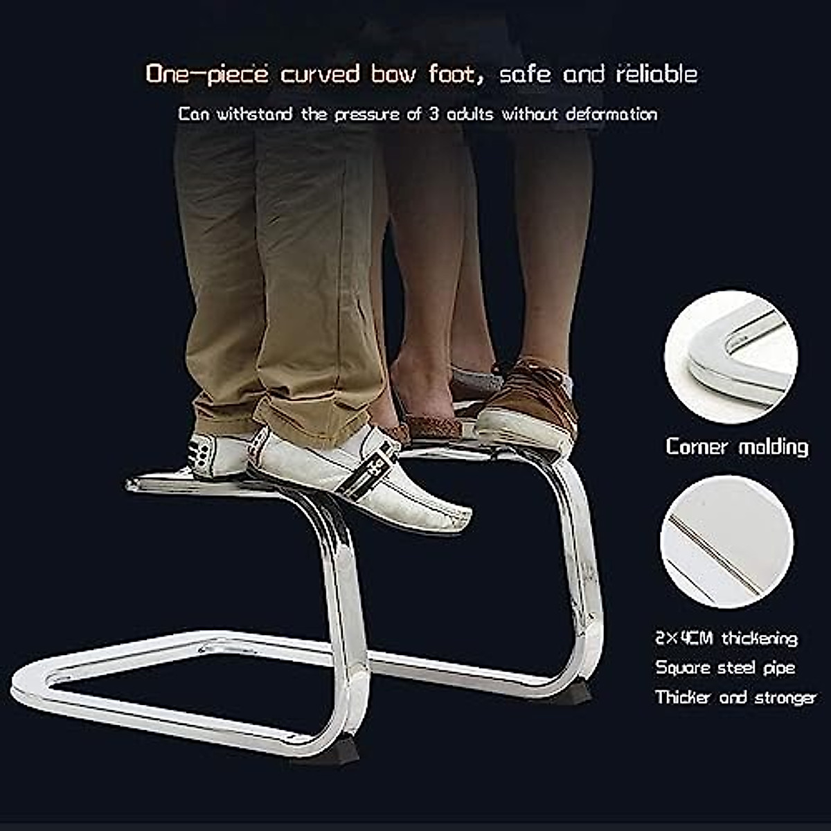 WHLONG Home Office Chairs, Ergonomic Executive Chair for Home, PU Leather High Back Computer Chair Executive Chairs(Color:A)