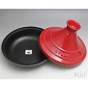 STAUB Tagine 28 cm Cast Iron Tajine, 28cm, Cherry