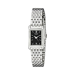 Citizen Quartz Womens Watch, Stainless Steel, Classic, Silver-Tone (Model: EJ5850-57E)