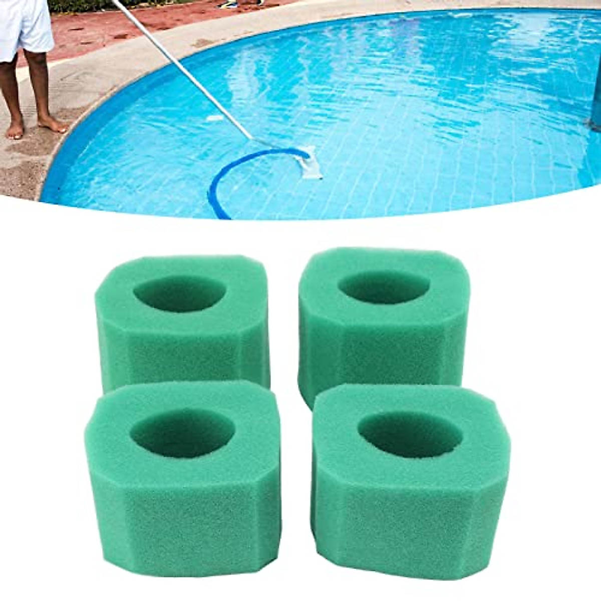 4Pcs Replacement Filter Sponge Sponge Cartridge Practical Filtered Swim Pool Pool Filter Cartridge Sponge for Pump for Pool