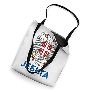 Jebiga - Cyrillic Text and Serbian Flag Double Headed Eagle Tote Bag