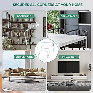 Peakally Corner Protectors Baby, 12 Pack Baby Proofing Corners and Edges, Baby Corner Protector Guards with Strong Adhesion, Furniture Corner Guard & Edge Safety Bumpers Clear