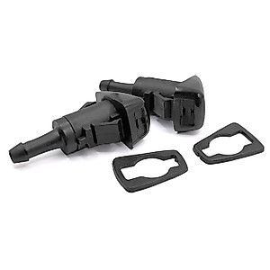 Click&Fit Windshield Washer Nozzles compatible with 05-10 Jeep Grand Cherokee, 08-15 Patriot, 07-10 Compass Caliber, 07-16 RAM 1500 2500 3500, Chrysler 300 – Wiper washer sprayers replacement