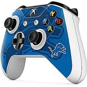 Skinit Decal Gaming Skin Compatible with Xbox One S Controller - Officially Licensed NFL Detroit Lions Double Vision Design