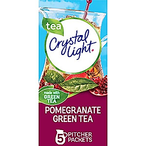 Crystal Light Sugar-Free Pomegranate Green Tea Naturally Flavored Powdered Drink Mix 5 Count Pitcher Packets
