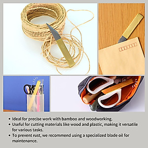 Kiridashi Craft Pocket Knife Japanese Blade Brass Handle with Sheath