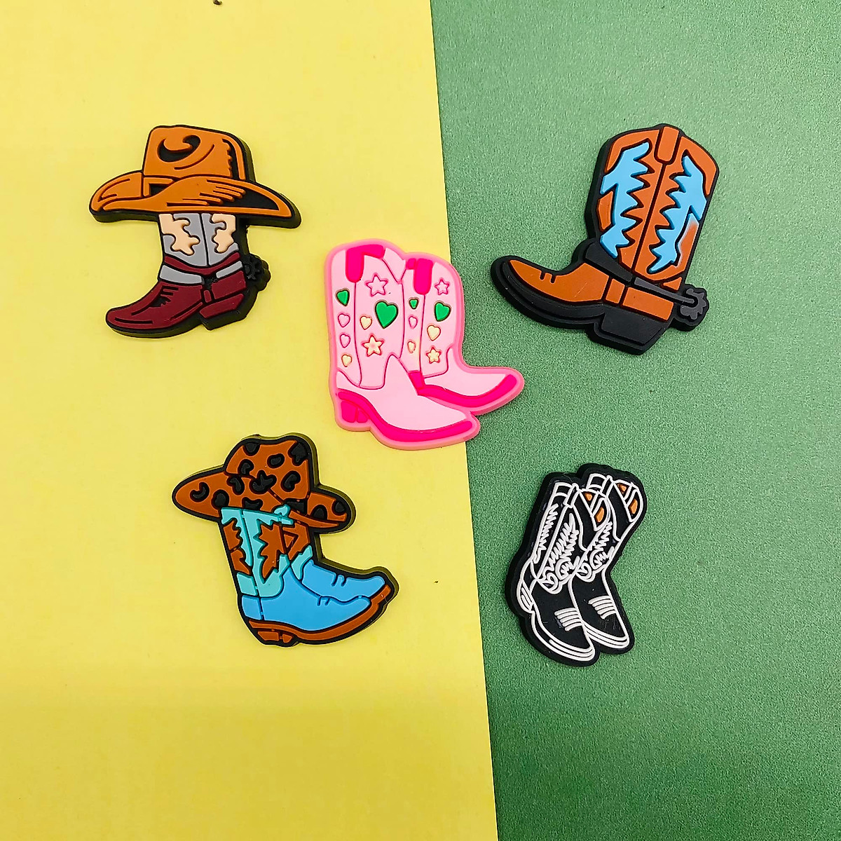 30pcs Western Cowgirl Shoe Charms for Crock Clog Sandals Decoration Horse Shoe Charms for Girls Boys Men Adult Party Favor