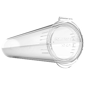 92mm CR Plastic Packaging Pop Top Tubes - Child Resistant Travel Holder Vial Containers - 700 qty (Clear)