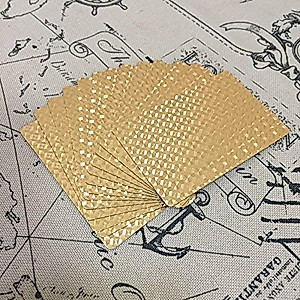 EAY Gold Waterproof Playing Cards - Poker Deck for Parties and Games