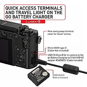 Panasonic LUMIX GX9 4K Mirrorless ILC Camera Body with 12-60mm F3.5-5.6 Power O.I.S. Lens, DC-GX9MK (USA Black)