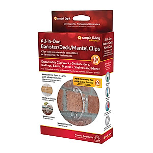 Northlight 10ct All in One Deck, Banister and Mantle Clips