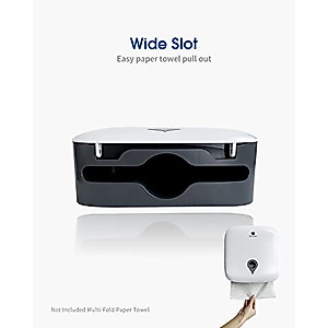 Paper Towel Dispenser, C-Fold and Multifold Tissue Towel Dispenser for Bathrooms, Kitchens and High-Traffic Washrooms, CHUANGDIAN, White