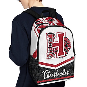 Yeshop Black Glitter Personalized Backpack for Teen Boys Girls,Custom Travel Backpack Bookbag Casual Bag Name Gift 11.8"(L) x 5.51"(W) x 17.72"(H)