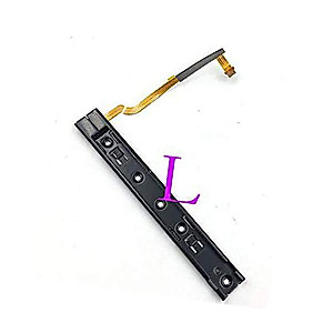 Left Right R L Slider Rail with Flex Cable Fix Part Replacement for Nintendo Switch NS NX Joy-Con Console (Left Slider Rail)