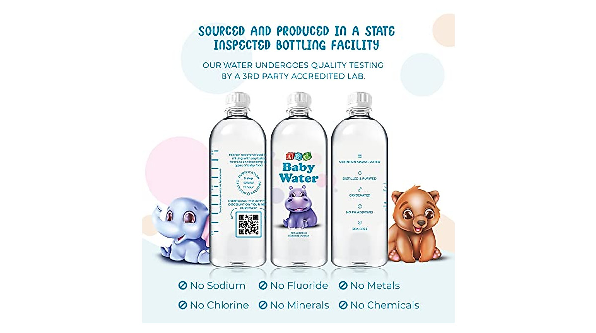 ABC Baby Water: Pure Distilled Water for Infant Formula & More