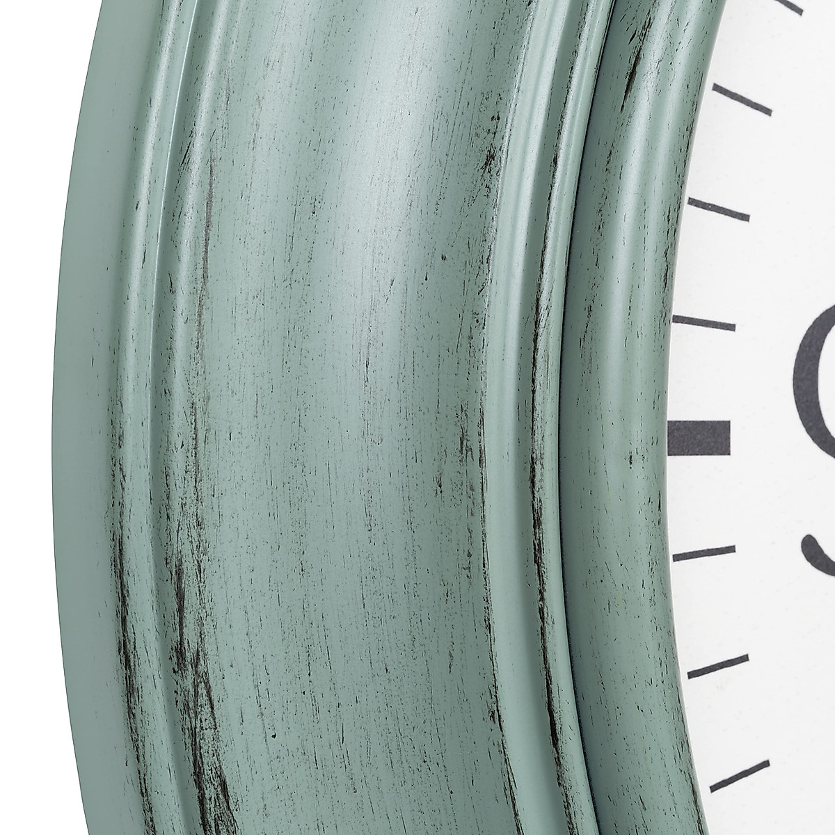 La Crosse Clock 433-3846 18 in. Indoor/Outdoor Sage Green Quartz Wall Clock with Temperature & Humidity