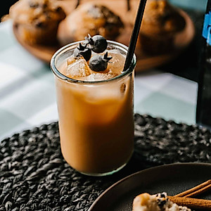 DEATH WISH COFFEE Ground Coffee - Extra Kick of Caffeine - Blue and Buried: Blueberry Vanilla Flavored Coffee