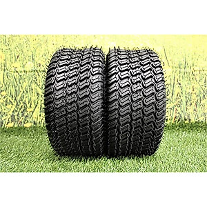 Set of 2 - 16X6.50-8 4 Ply Turf Tires for Lawn & Garden Mower 16x6.5-8