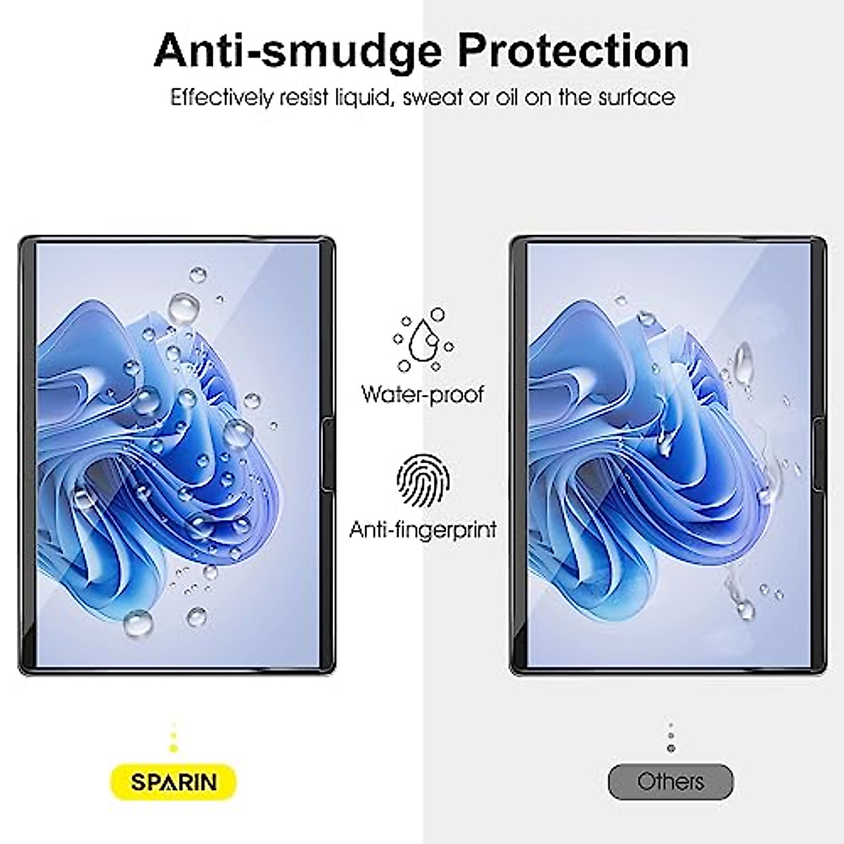 [2 Pack] SPARIN Screen Protector Compatible with Microsoft Surface Pro 9 2022 / Surface Pro 8 2021 / Surface Pro X (2021&2019), 13 inch, 9H Tempered Glass Screen Protector Support Surface Pen