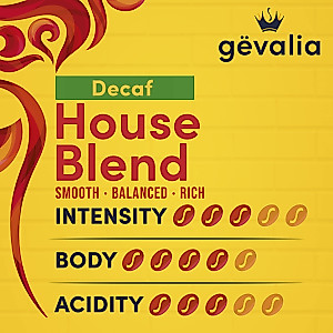 Gevalia Decaf House Blend Medium Roast Ground Coffee (20 oz Bag)