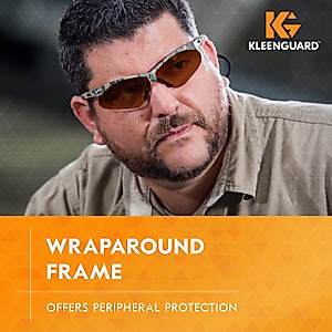 KLEENGUARD V30 Nemesis Safety Glasses (19644), Bronze Lenses with Camo Frame, 12 Pairs / Case