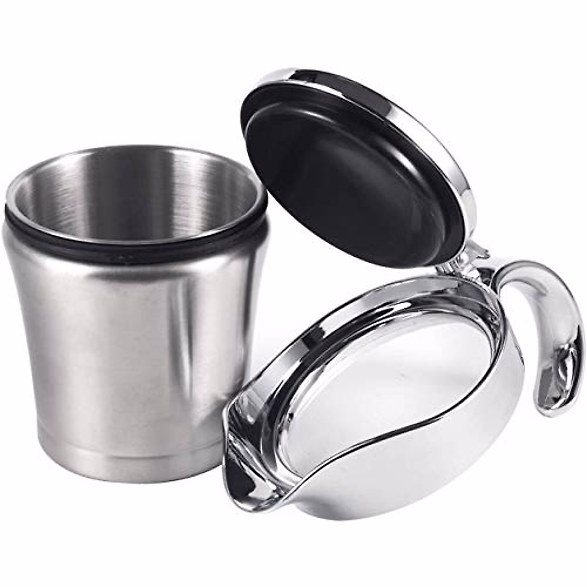 16OZ Gravy Boat Stainless Steel Gravy Warmer Serving Sauce Jug with Lid 450ML