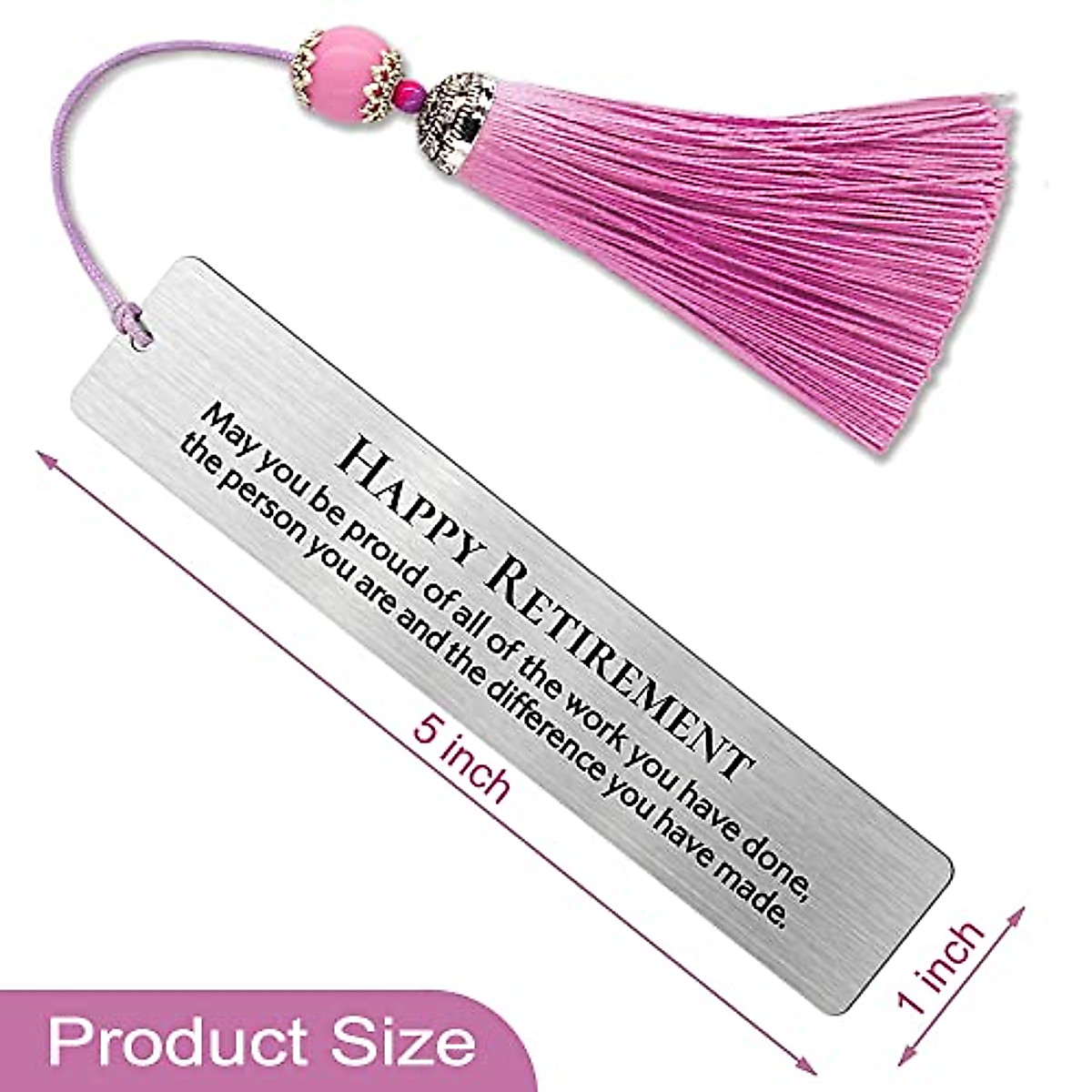 Hafhue Happy Retirement Metal Bookmark Book Lover Gifts for Woman for Woman Man Graduation Gifts Back to School Gifts Book Club Gifts, Another Begins, Retirement Gift for Women Teacher