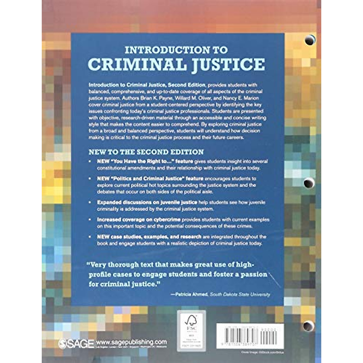 Introduction to Criminal Justice: A Balanced Approach
