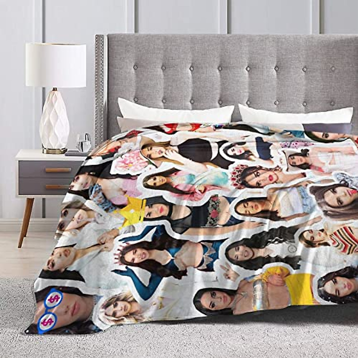 Blanket Kimberly Loaiza Soft and Comfortable Warm Fleece Blanket for Sofa,Office Bed car Camp Couch Cozy Plush Throw Blankets Beach Blankets