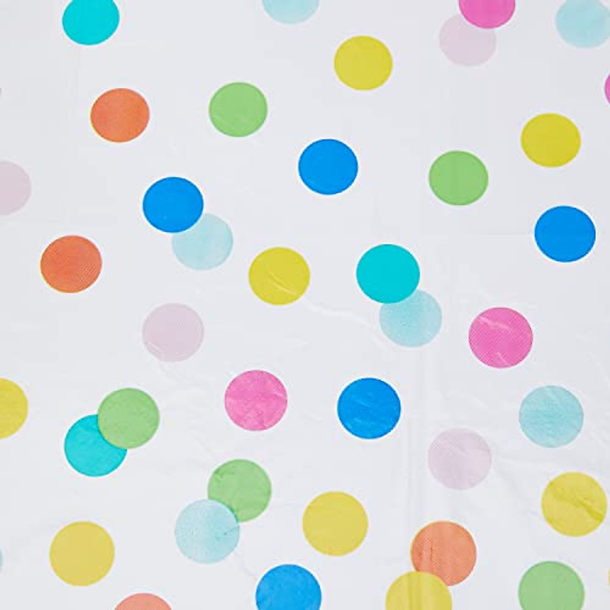 Unique Confetti Cake Rectangular Plastic Table Cover, 54" x 84", Multicolor 1 Pc
