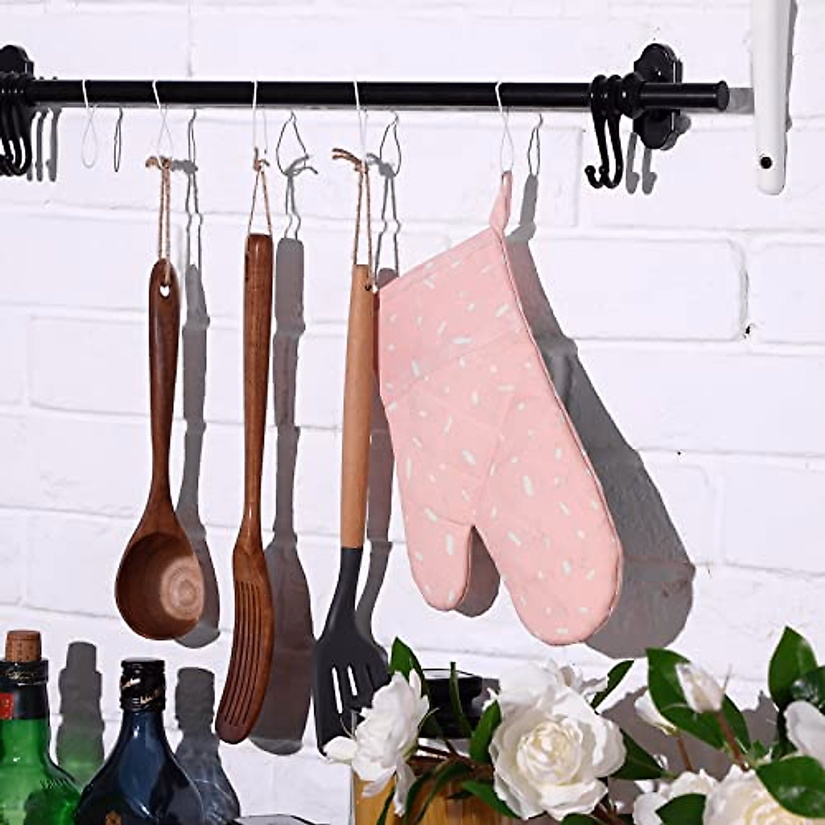 60 Pieces Drop Ceiling Hooks Clips Ceiling Tile Hooks Drop Ceiling Clips for Hanging Classroom Ceiling Hangers Suspended Tile Hanger for Classroom Office Home Wedding Decorations (White, 60 Pcs)