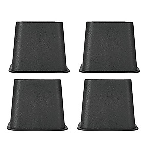 4Pcs Adjustable Furniture Risers Bed Elevation in Heights Heavy Duty Risers for Sofa and Table
