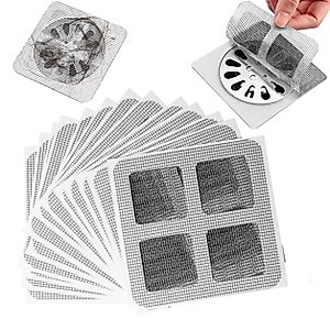 2024 New Disposable Floor Drain Sticker, 4" Disposable Shower Drain Cover Hair Catcher, Sewer Hair Blocking Sticker Hair Strainer for Bathroom Laundry Bathtub Kitchen (20)