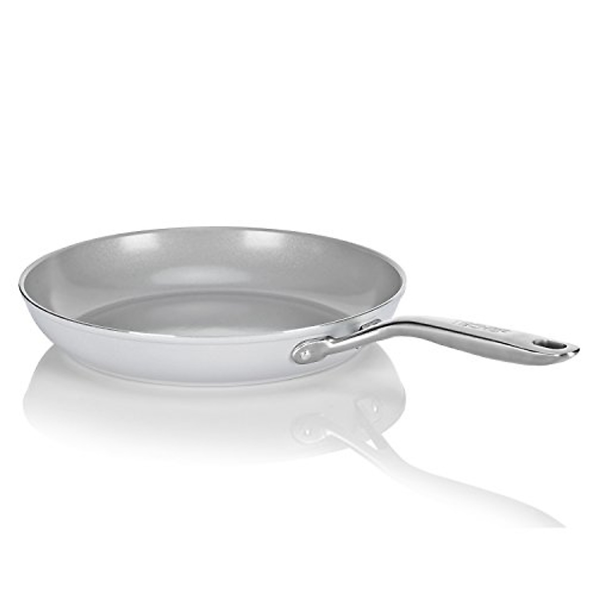 TECHEF - CeraTerra 12" Ceramic Nonstick Frying Pan Skillet, (PTFE, PFAS, and PFOA Free), Dishwasher Oven Safe, Stainless Steel Handle, Induction-Ready, Made in Korea (12-in)