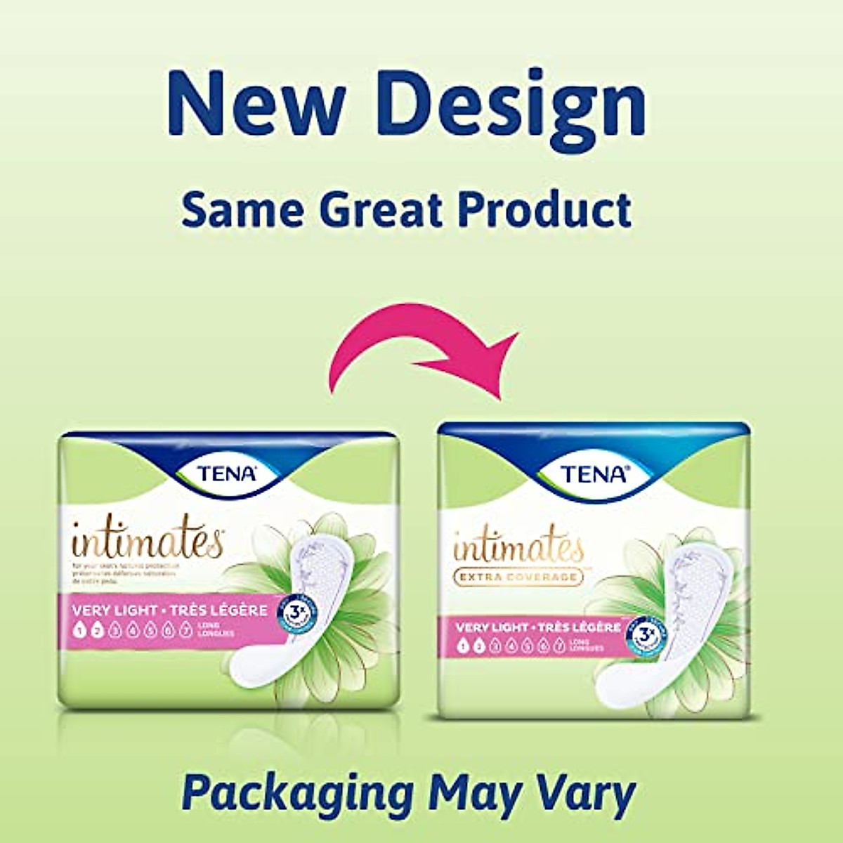 TENA Incontinence Liners for Women, Very Light Absorbency, Extra Coverage, Intimates - 300 Count